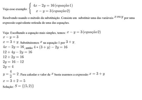 Matemática Fácil Sistemas De Equações Do 1º Grau Com Duas Variáveis