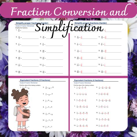 Fraction Conversion And Simplification Worksheets Made By Teachers