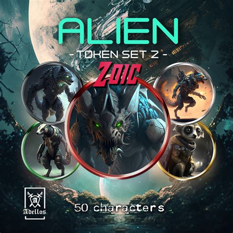 Adellos Alien Token Set 2 Zoic Adellos Dungeon Masters Guild