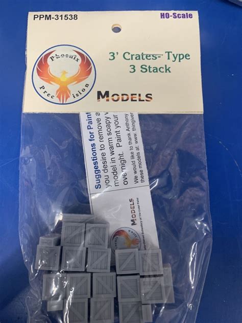 Phoenix Precision Models 31538 Ho 3 Stack Of 5 Type 3 Crate Stacks P