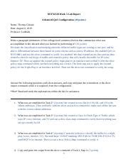 Netw W Lab Report Docx Netw Week Lab Report Advanced Qos