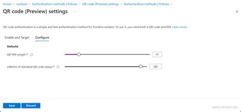 enable qr code authentication method in microsoft 365