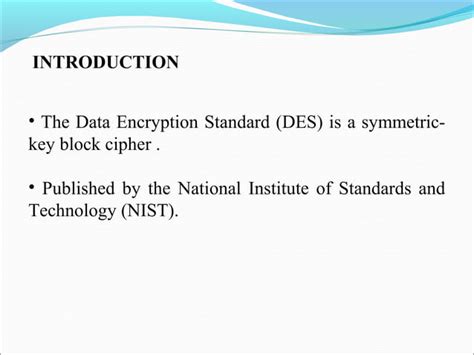 Data Encryption Standard Ppt Computing Technology And Computing