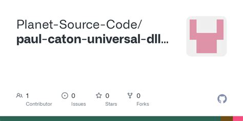 GitHub Planet Source Code Paul Caton Universal Dll Function Caller