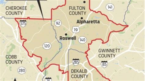 Georgia State House District Map Printable Map