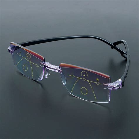 Ultralight Rimless Reading Glasses Diamond Cut Pro Vicedeal