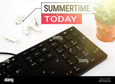 Text Caption Presenting Summertime Business Approach Longer Daylight