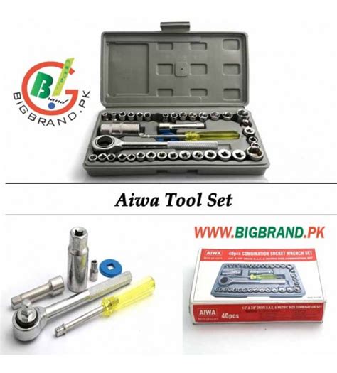 40 Pcs Combination Socket Wrench Set With Box