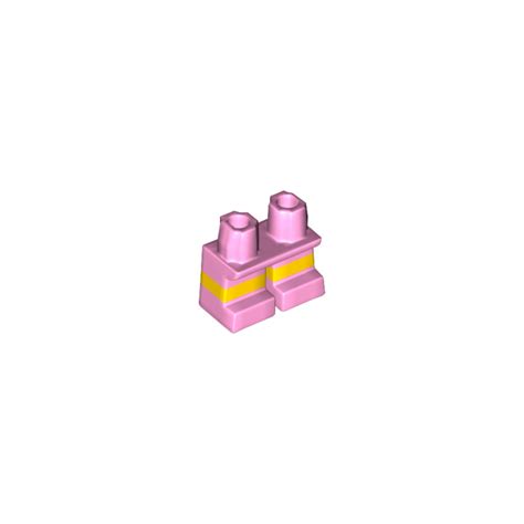 LEGO Bright Pink Short Legs With Yellow Stripe Brick Owl LEGO Marketplace