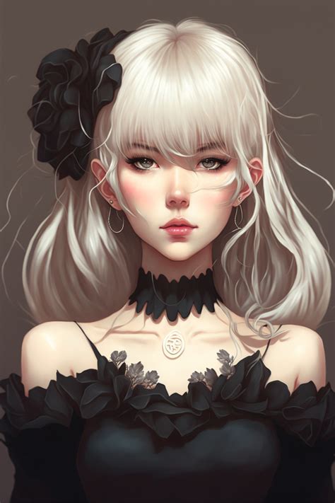White Haired Girl By Patytheimp On Deviantart