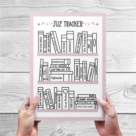 Colour In Juz Tracker A4 Islamic Chart Quran Muslim Colouring Card