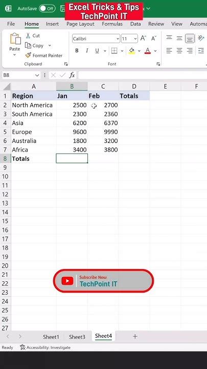 simple excel tricks learn excel in short shortvideo exceltech