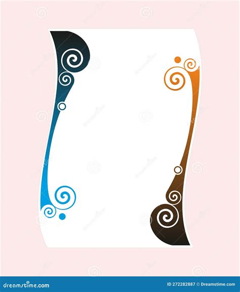 Shape Mirrors Glass Border Design Vector Stock Vector Illustration Of