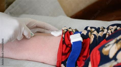 Intravenous Injection Medical Injection Nurse Makes An Intravenous