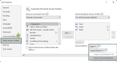 Quick Access Toolbar In Excel Qat How To Use And Customize