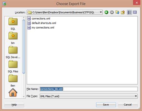 How To Use The Sql Developer Export Connections With Passwords Function