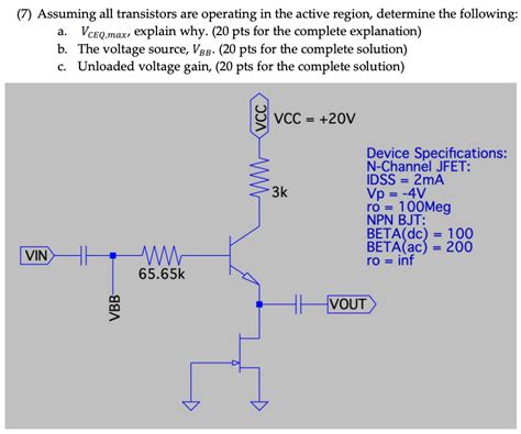 Solved Assuming All Transistors Are Operating In The Chegg Com