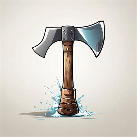 Premium Photo Battle Axe Illustration