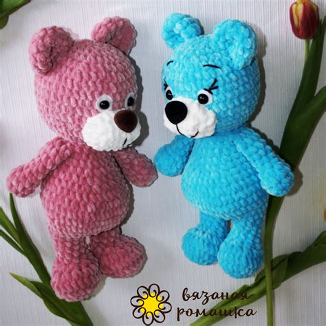Мишка фото вязаной игрушки 1024x1024 Автор Екатерина Перевалова