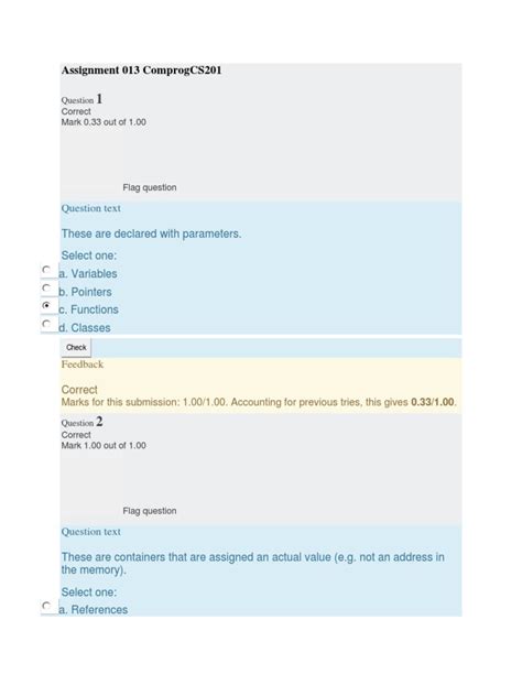 Assignment 013 Comprogcs201 Pdf Pointer Computer Programming