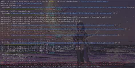 ocr——快速使用 paddleocr paddleocr could not build wheels for pymupdf whic