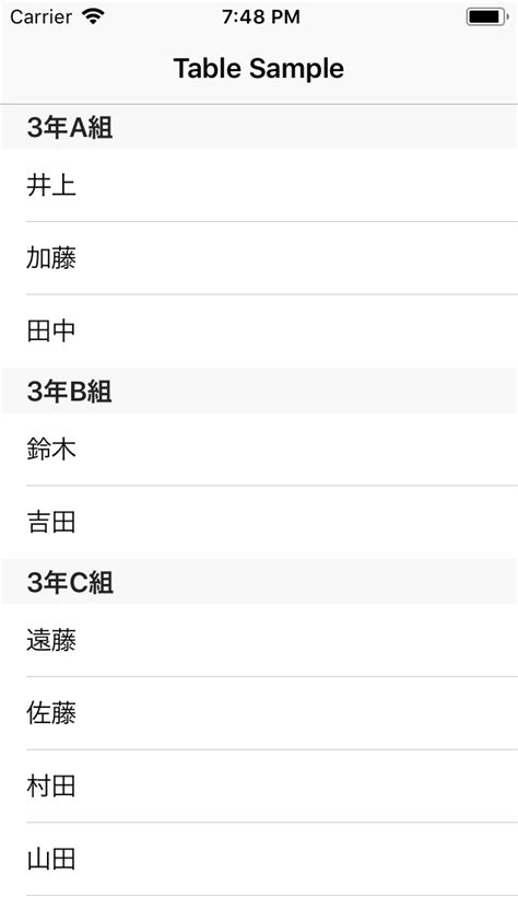 【swift】複数の Section がある Tableview で二次元配列を使う。 初期化 Qiita