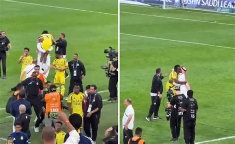 شاهد تصرف ماجد الجمعان مع لاعب النصر محمد سيماكان المرصد الرياضية