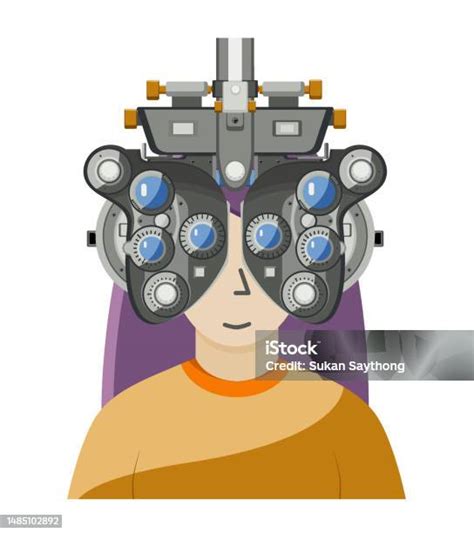 Équipement Médical Phoropter Ou Réfracteur Est Un Dispositif De Test