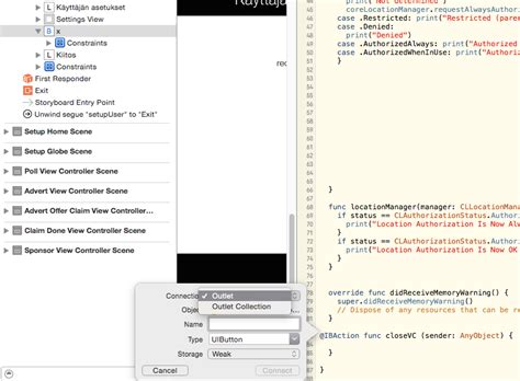 Can T Create IBAction Ctrl Dragging UIButton To ViewController Xcode