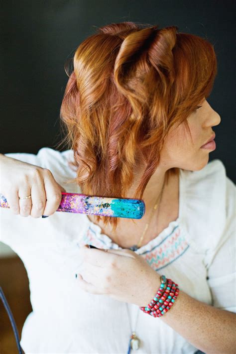How To Create Beachy Waves With A Flat Iron Braids For Short Hair