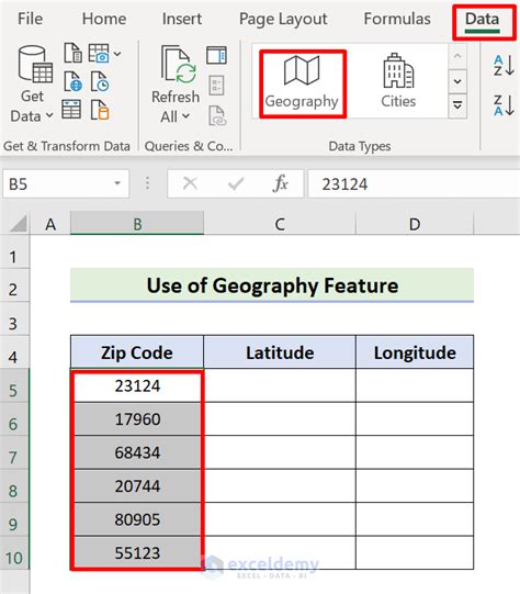 How To Convert ZIP Code To Latitude And Longitude In Excel