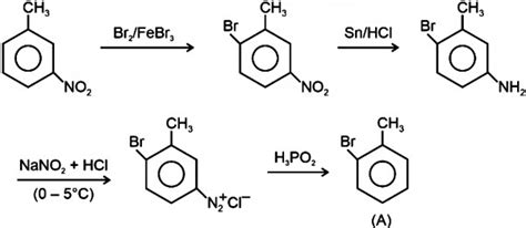 Consider the following sequence of reactions and find the molecular ...