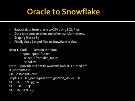 An Overview Of Snowflake Ppt