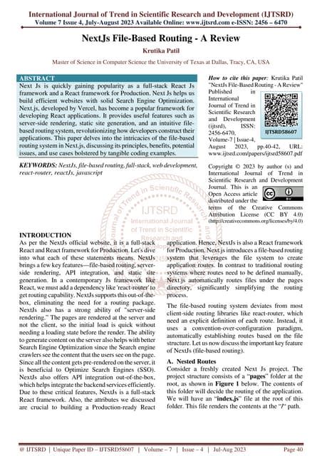 Nextjs File Based Routing A Review Pdf