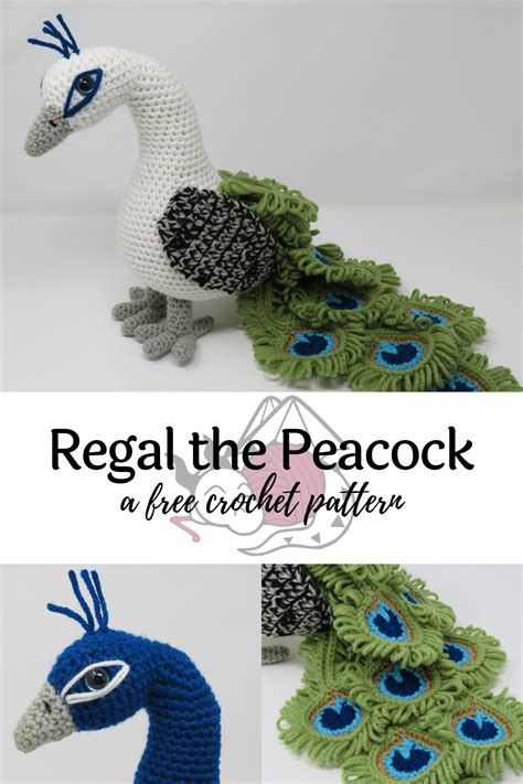 Regal The Peacock Free Crochet Pattern Hooked By Kati Crochet