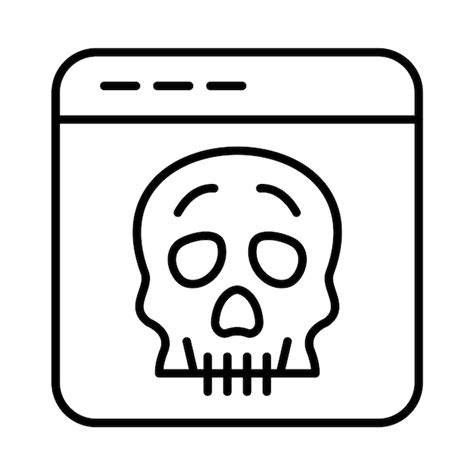 Premium Vector Malware Line Illustration