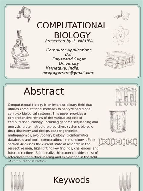 Computational Biology Research Pdf Bioinformatics Computational Biology