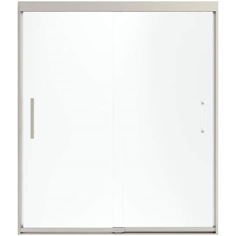 Sterling Finesse 59 58 In X 70 116 In Frameless Sliding Shower Door