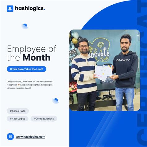 Hashlogics On Linkedin Employeeofthemonth Congratulations