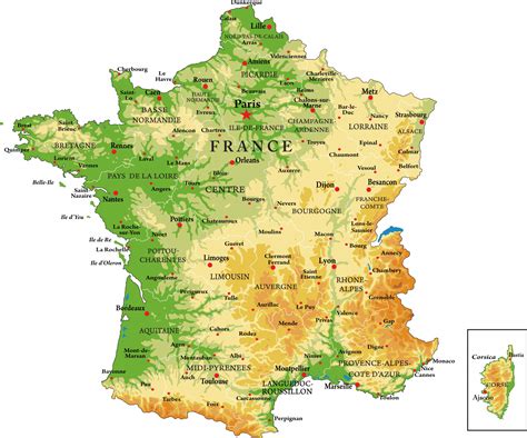 Cartes Du Relief De France Et Quiz Cartes De France Images
