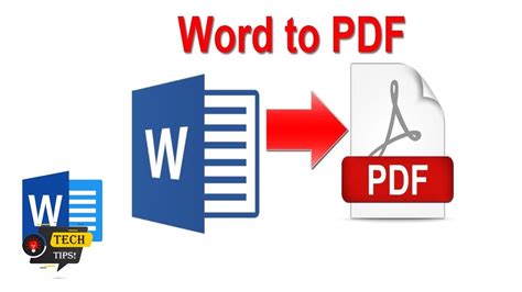 How To Save Word Document As PDF Tech Tips YouTube