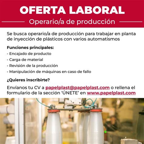 📢 ¿quieres Trabajar Con Nosotros Papel Plast Pack Sl