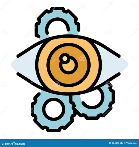 Visual Sensory Icon Vector Flat Stock Illustration Illustration Of