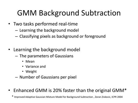 Ppt Fast Background Subtraction Using Cuda Powerpoint Presentation