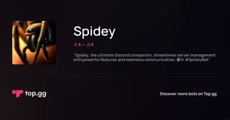 Add Spidey Discord Bot The 1 Discord Bot And Discord App List