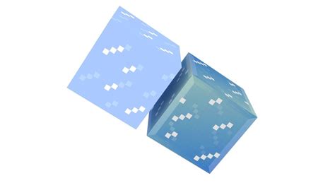 3d Model Minecraft Ice Blocks Vr Ar Low Poly Cgtrader