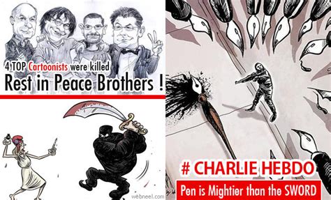 Cartoonists Pay Tribute To Charlie Hebdo Attack Victims 25 Cartoons