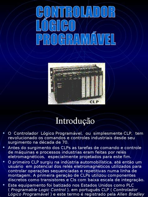 Clp Pdf Controlador Lógico Programável Linguagem De Programação