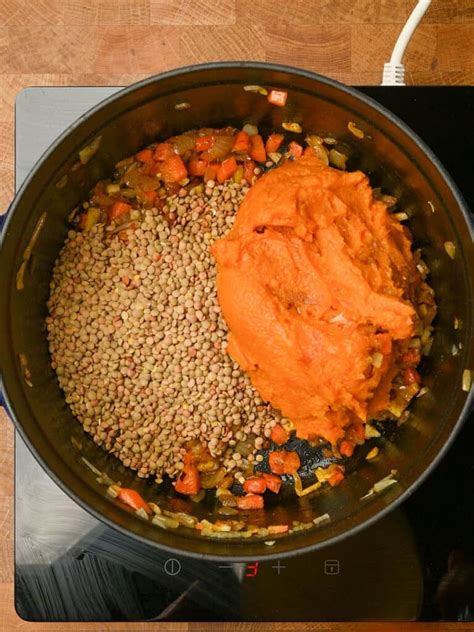 Pumpkin Lentil Soup Vegan Cocotte