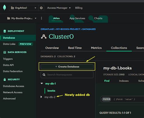 mongodb what is a mongo database vs a cluster stack overflow